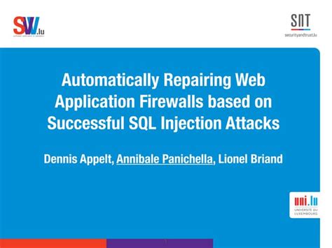 Automatically Repairing Web Application Firewalls Based On Successful