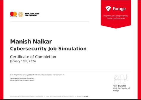 Manish Nalkar On Linkedin Just Completed Mastercards Cybersecurity
