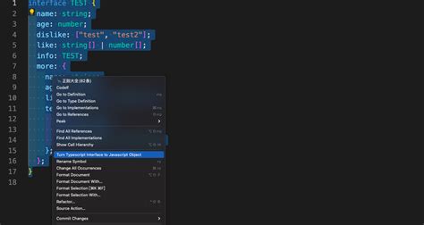 github causexl interface to object turn typescript interface to