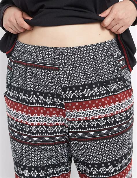 Long Slv Tee Block Pant Pj Set 1122 Lanebryant