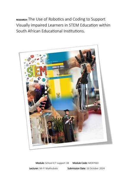 the use of robotics and coding to support blind learners in stem