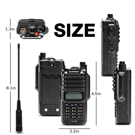 Baofeng Uv 9g Gmrs Ip67 Waterproof Radio 1 Pair Baofeng
