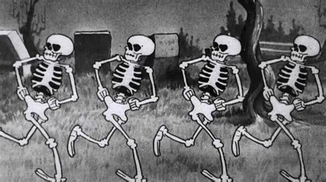 Dancing Cartoon Skeleton