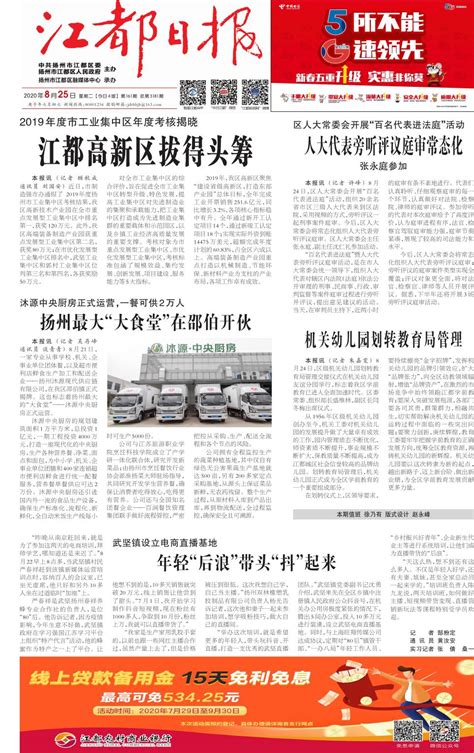江都高新区拔得头筹 江都日报
