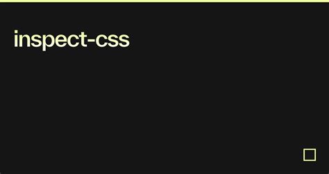 Inspect Css Codesandbox