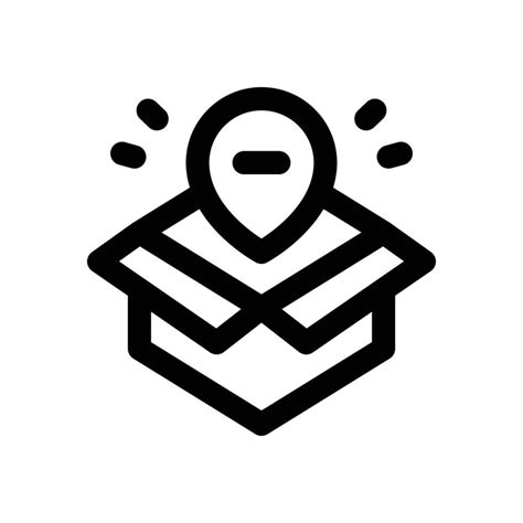 Location Delivery Line Icon Clean And Minimalist Icon For Websites Mobile Apps Presentations