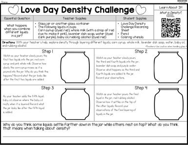 Science In A Snap Density Challenge Education To The Core Premium