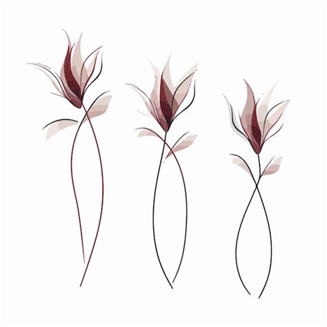 Premium Vector Contemporary Vector Illustration Of A Graceful Popy Flower