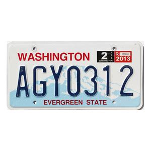 License Plates State Of Washington At Carly Decosta Blog