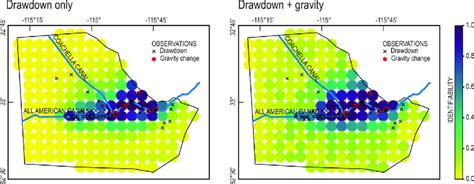 Maps Showing Parameter Identifiability When Using Only Drawdown In Pest