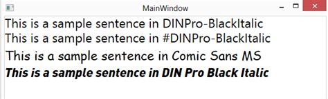 WPF Does Not Render Windows OpenType Font Name Stack Overflow