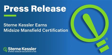 Deirdre Wells On Linkedin Sterne Kessler Earns Midsize Mansfield Certification