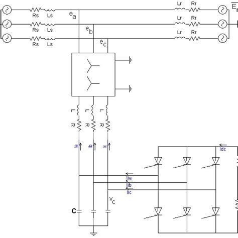 Equivalent Circuit Of Csc Statcom In Fig 1 The Ia Ib Ic Are Line