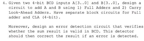 solved 4 given two 4 bit bcd inputs a[3 0] and b[3 0]