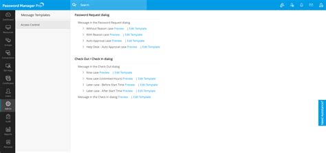 Password Access Control Workflow