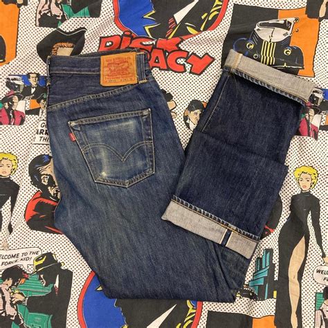 Lvc 빈티지 리바이스 47501 빅e 셀비지 데님 세컨웨어헬로마켓