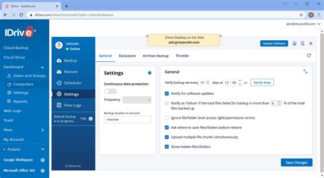 Cloud Backup For Linux Servers Via Idrive® Web Console