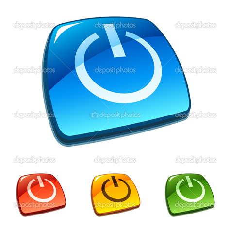 Power Button Stock Vector By ©cgart 14165904
