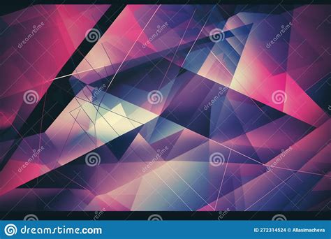Generative Ai Abstract Geometry Pattern Background Stock Illustration Illustration Of Hitech