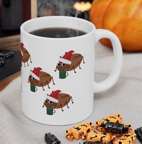 Christmas Cockroach Cup Christmas Themed Cockroach T Cockroach