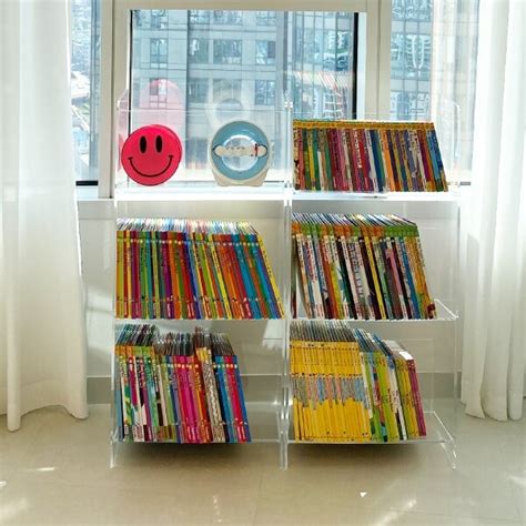 아크리코 아크릴 3단 투명책장 책꽂이 미니책장 전면책장 아크리코 아크리코 아크릴 3단 투명책장 책꽂이 미니책장 전면책장 아크리코