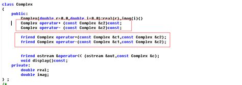 C用成员函数和友元函数实现复数的加减操作，产生了二义性，麻烦各位大哥大姐解答一下，感激不尽编程语言 Csdn问答