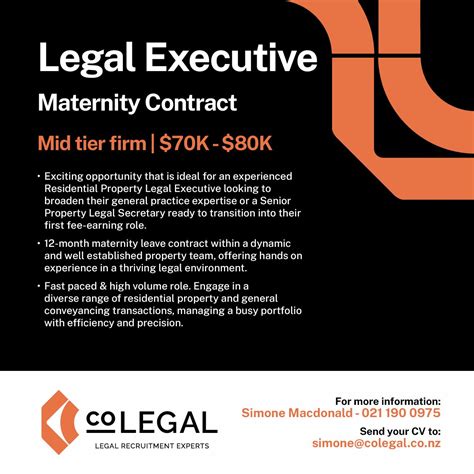 Exciting Opportunity For A Legal Executive Immediate Start Available