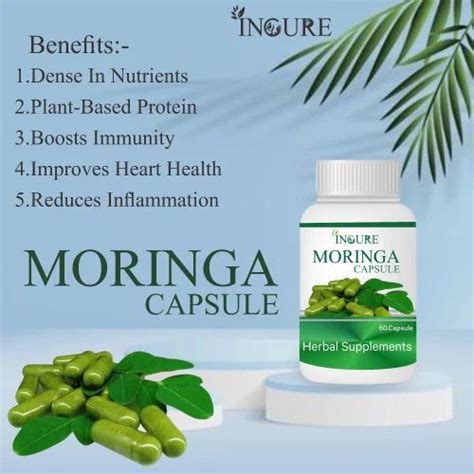 Moringa Oleifera Capsule At Rs 75bottle Moringa Oliefera Capsules In