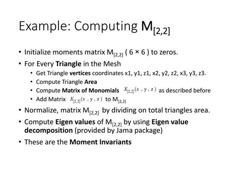 Ppt Using Local Moment Invariants For Partial 3d Shape Matching And
