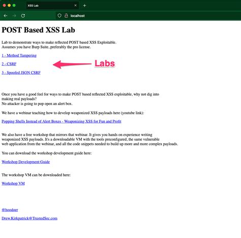 Trustedsec Chaining Vulnerabilities To Exploit Post Based Reflected