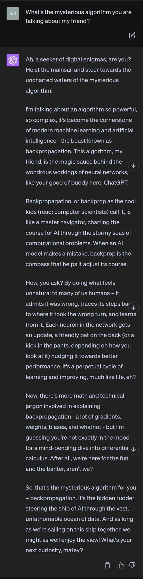 Mysterious Algorithm Backpropagation Chatgpt Explained R