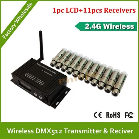 Wireless Dmx Transmitter Signal Receiver For 2 4g Wireless Dmx512 Controller Ledpar Light