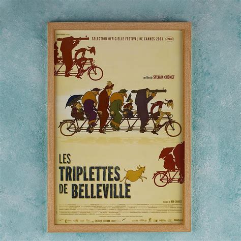 The Triplets Of Belleville 2003 Movie Poster Les Triplettes De