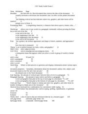 Csc Study Guide CSC Study Guide Exam Term Definition Page Headline The First Line Of A Flyer