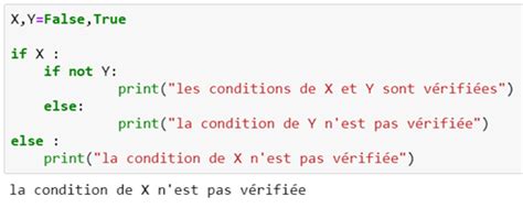 Tutoriel Python les instructions imbriquées Tutoriel Python