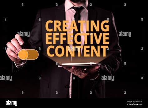 Text Showing Inspiration Creating Effective Content Business Approach Valuable Information