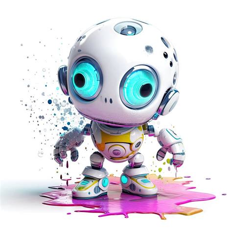 Cute Computer Robot Stock Illustration Illustration Of Character 285067025