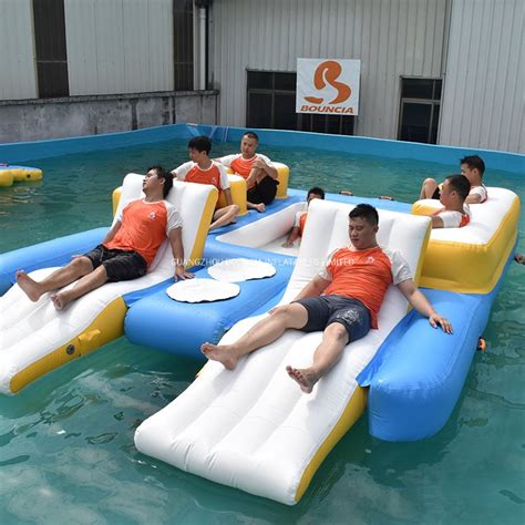 Floating Water Toys Obstacle Course Water Island For Inflatable Water