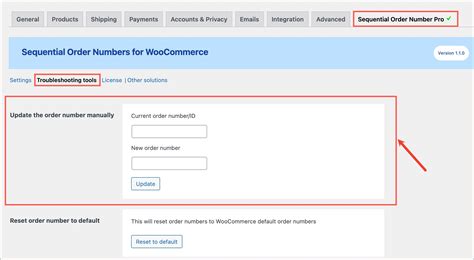 Manually Update Existing Woocommerce Order Numbers