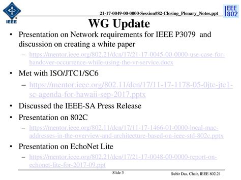 Doc IEEE Xxxr Subir Das Sdas At Vencorelabs Dot Com Ppt Download