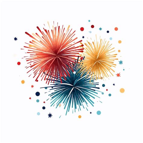 Premium Vector Fireworkflatillustrationvector