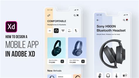 How To Design A Mobile App In Adobe Xd Speed Art Tutorial Adobe
