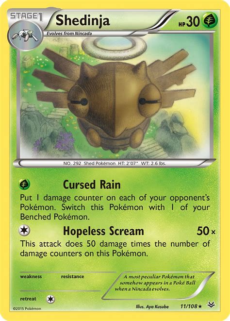 Shedinja 11 108 Wert Bild And Seltenheit Pokemonkarte De