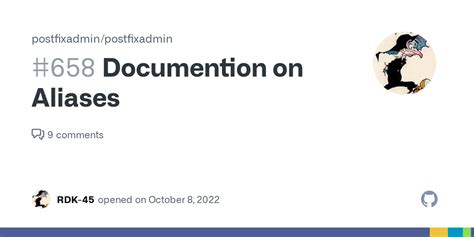 documention on aliases · issue 658 · postfixadmin postfixadmin · github