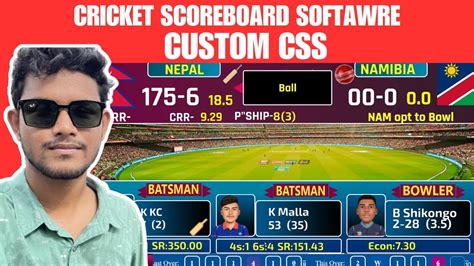 How To Make Cricket Score Board From Websites Crex Css Code Css Simple Way To Apply Youtube