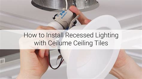 Installing Suspended Ceiling Recessed Lighting Install Recessed