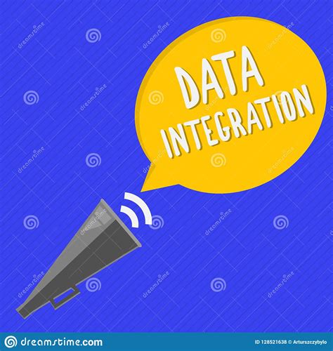 Handwriting Text Data Integration Concept Meaning Combination Of Technical And Business