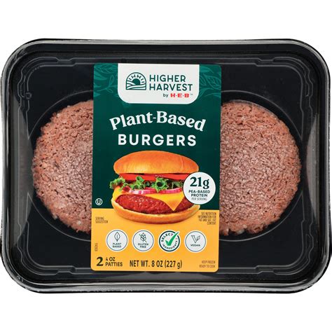 Higher Harvest By H E B Plant Based Burger Patties Fig App