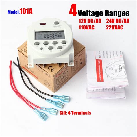 12 24 110 220v Microcomputer Timer Kitchen Digital Lcd Electronic Time
