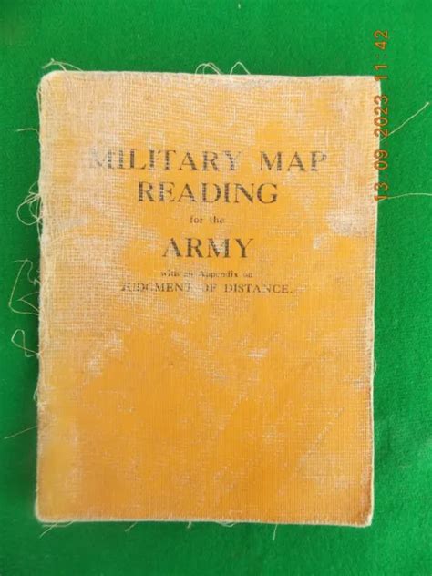 Ww2 Military Map Reading For The Army With Appendix On Judgement Of